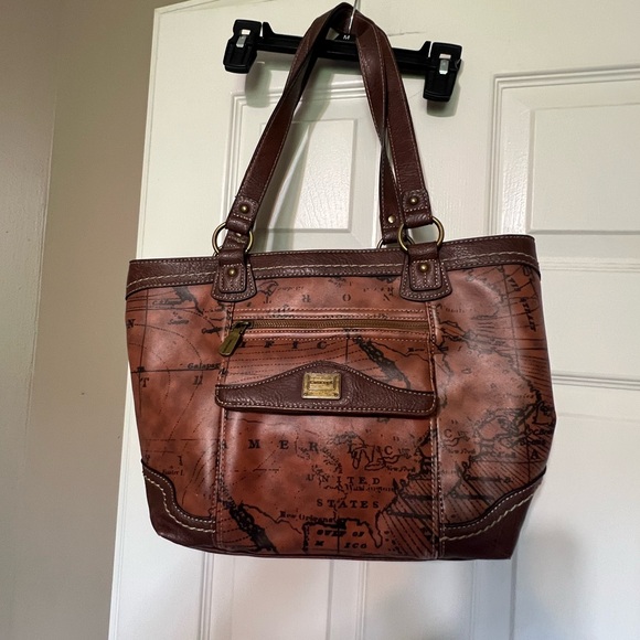 boc | Bags | Born On Concept Map Purse | Poshmark
